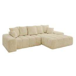 ECKSOFA Ottomane Rechts ENSI-L - 267x164x69 cm Taupe