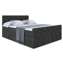 BOXSPRINGBETT CATOR-Z KING - 160x200 - H3/H4 - Schwarz