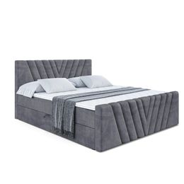 BOXBETT ERNINA-Z - 140x200 cm - H3 - Dunkelgrau