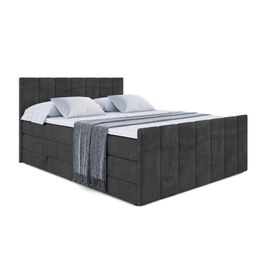 BOXSPRINGBETT MOETI-Z KING - 200x200 - H3/H4 - Schwarz