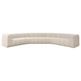 WOHNLANDSCHAFT modulares Sofa Lazro-U1 - 373x373x70 cm Beige