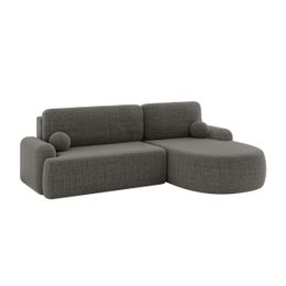 ECKSOFA mit Schlaffunktion und Bettkasten LIRA-L - 264x172x89 Grau