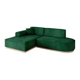 ECKSOFA Ottomane Links IREA-L1 - 234x171x83 cm Gr&uuml;n