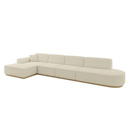 ECKSOFA Ottomane Links IREA-L3-v2 - 412x165x80 cm Beige