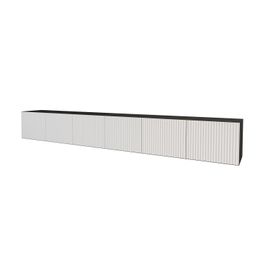 LOWBOARD NOA-2-W 3x100x40x40 cm - Schwarz / Wei&szlig;