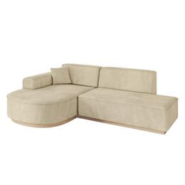 ECKSOFA Ottomane Links ARRIO-L1 - 243x171x83 cm Beige