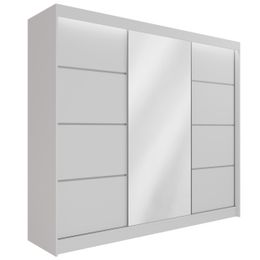 KLEIDERSCHRANK PAOKI mit LED - 250 cm - Wei&szlig;