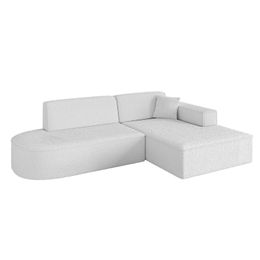 ECKSOFA Ottomane Rechts IREA-L1-v4 - 232x165x77 cm Wei&szlig;