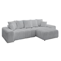 ECKSOFA Ottomane rechts ENIL-L 297x189x68 Grau Cord