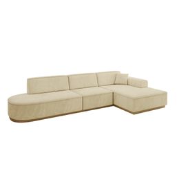 ECKSOFA Ottomane Rechts IREA-L2-v2 - 327x165x80 cm Beige
