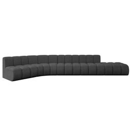 ECKSOFA modulares Sofa Brilo-L2 - 471x174x70 cm Grau