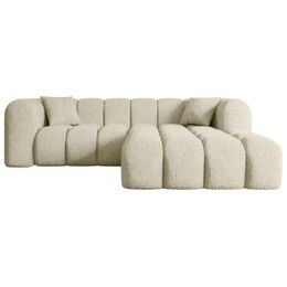 ECKSOFA Ottomane Rechts OLEA-L1 - 231x173x74 cm Beige