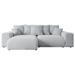 ECKSOFA Ottomane links ESKAR-L 266x176x72 Grau Cord