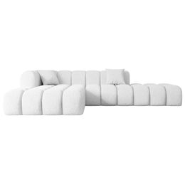 ECKSOFA Ottomane Links OLEA-L2 - 289x176x71 cm Wei&szlig;
