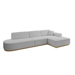 ECKSOFA Ottomane Rechts IREA-L2-v2 - 327x165x80 cm Hellgrau