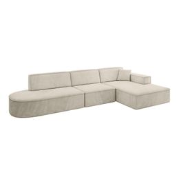 ECKSOFA Ottomane Rechts IREA-L2-v4 - 328x171x79 cm Dunkelgrau