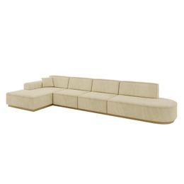ECKSOFA Ottomane Links IREA-L3-v2 - 412x165x80 cm Beige