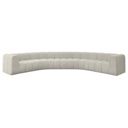 WOHNLANDSCHAFT modulares Sofa Lazro-U1 - 373x373x70 cm Creme
