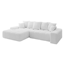 ECKSOFA Ottomane Links ENSI-L - 267x164x69 cm Wei&szlig;