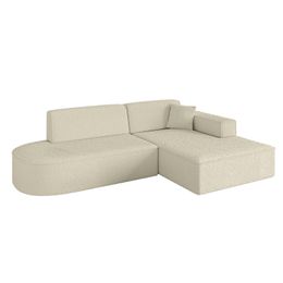 ECKSOFA Ottomane Rechts IREA-L1-v4 - 232x165x77 cm Beige