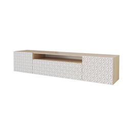 LOWBOARD VIRA-W 200x40x41 cm - Artisan / Wei&szlig;