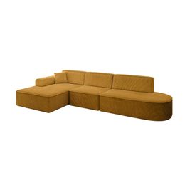 ECKSOFA Ottomane Links IREA-L2-v3 - 327x165x77 cm Senfgelb