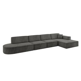 ECKSOFA Ottomane Rechts IREA-L3-v4 - 412x165x77 cm Ecru