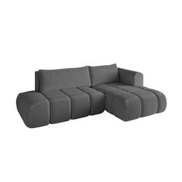 ECKSOFA Ottomane Rechts CLOUD-L 280x185x90 Grau Boucl&eacute;