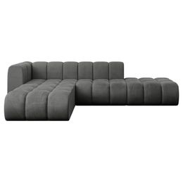 ECKSOFA modulares Sofa Zuvon-L1 - 296x177x70 cm Dunkelgrau