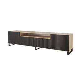 LOWBOARD NOA-2-S 200x53x41 cm - Artisan / Schwarz