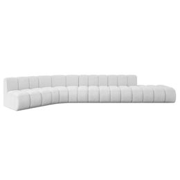 ECKSOFA modulares Sofa Brilo-L2 - 471x174x70 cm Wei&szlig;