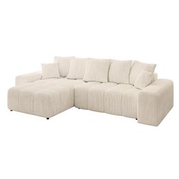 ECKSOFA Ottomane links ENIL-L 297x189x68 Beige Cord