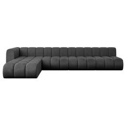 ECKSOFA modulares Sofa Darnel-L3 - 387x177x70 cm Schwarz