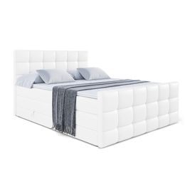 BOXSPRINGBETT APO-Z KING - 120 x 200 - H3/H4 - Wei&szlig; Hochglanz