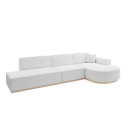 ECKSOFA Ottomane Rechts ARRIO-L2 - 328x171x83 cm Wei&szlig;