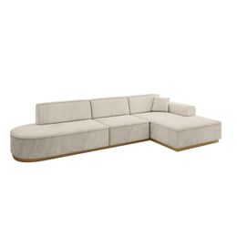 ECKSOFA Ottomane Rechts IREA-L2-v2 - 328x171x83 cm Dunkelgrau