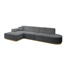 ECKSOFA Ottomane Links IREA-L2-v2 - 327x165x80 cm Duneklgrau