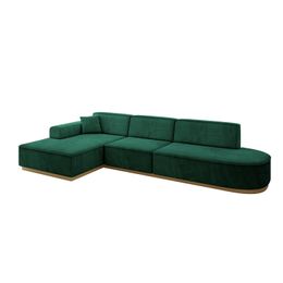 ECKSOFA Ottomane Links IREA-L2-v2 - 327x165x80 cm Gr&uuml;n