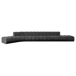 ECKSOFA modulares Sofa Solven-L3 - 562x174x70 cm Schwarz