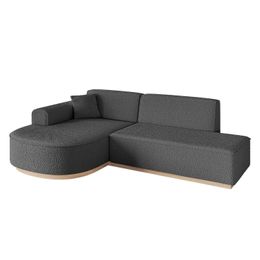 ECKSOFA Ottomane Links ARRIO-L1 - 243x171x83 cm Grau