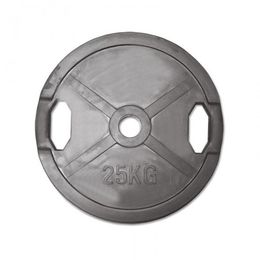 Hantelscheiben Gummi-Gripper - 50 mm - schwarz - 25 kg