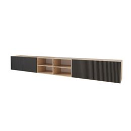 LOWBOARD NOA-2-W 3x100x40x40 cm - Artisan / Schwarz
