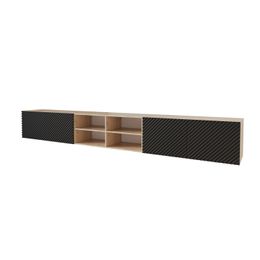 LOWBOARD ZENO-W 3x100x40x40 cm - Artisan / Schwarz
