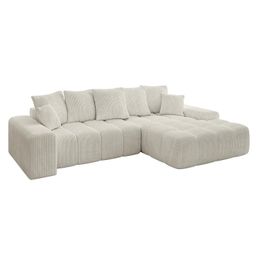 ECKSOFA Ottomane Rechts ENSI-L - 267x164x69 cm Creme