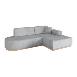 ECKSOFA Ottomane Rechts IREA-L1 - 232x165x80 cm Grau