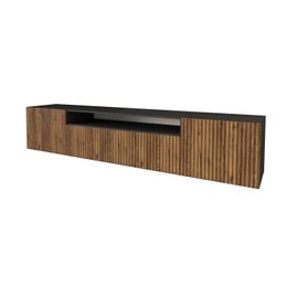 LOWBOARD NOA-2-W 200x40x41 cm - Schwarz / Katania