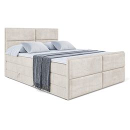BOXSPRINGBETT AURA-Z KING - 180 x 200 - H3/H4 - Ecru