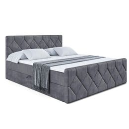 BOXBETT CATOR-Z - 140x200 cm - H4 - Dunkelgrau