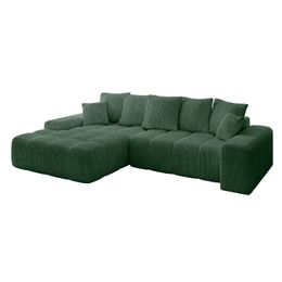 ECKSOFA Ottomane Links ENSI-L - 267x164x69 cm Gr&uuml;n