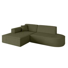 ECKSOFA Ottomane Links IREA-L1-v4 - 232x165x77 cm Gr&uuml;n